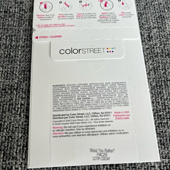 Color Street | Makeup | Wood You Rather Color Street Nail Polish Strips ...